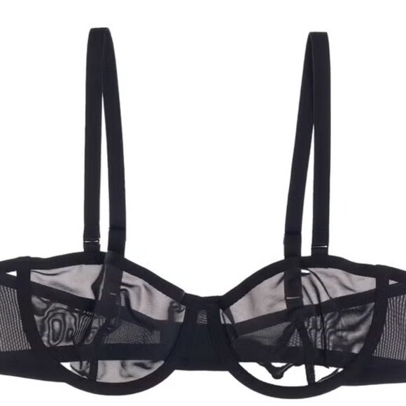 CUUP | Intimates & Sleepwear | Cuup The Balconette Bra Mesh In Black ...
